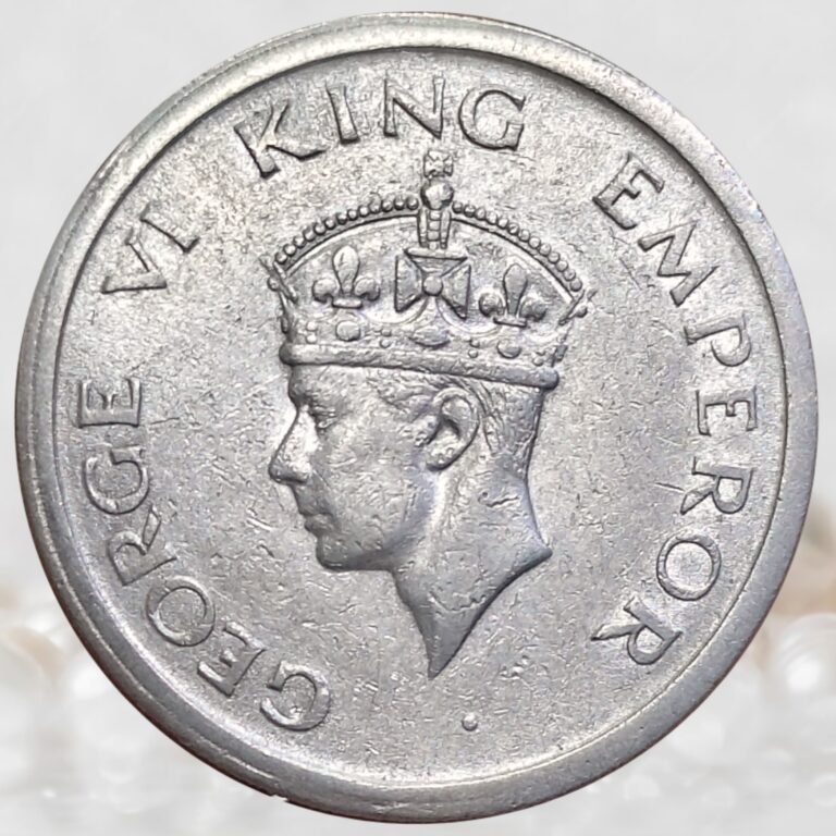 George VI – 1 Rupee British India1947 AD Bombay Mint Historical Coin ...