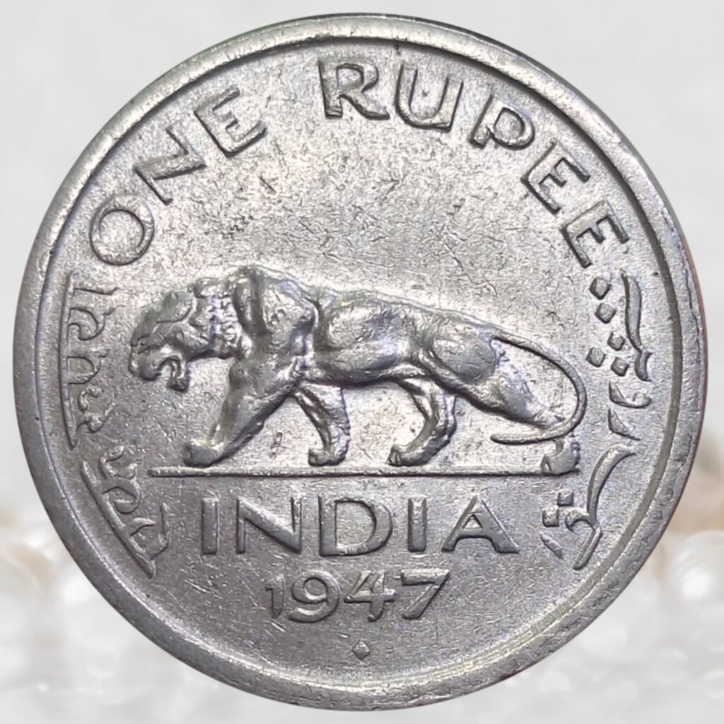 George VI – 1 Rupee British India1947 AD Bombay Mint Historical Coin ...